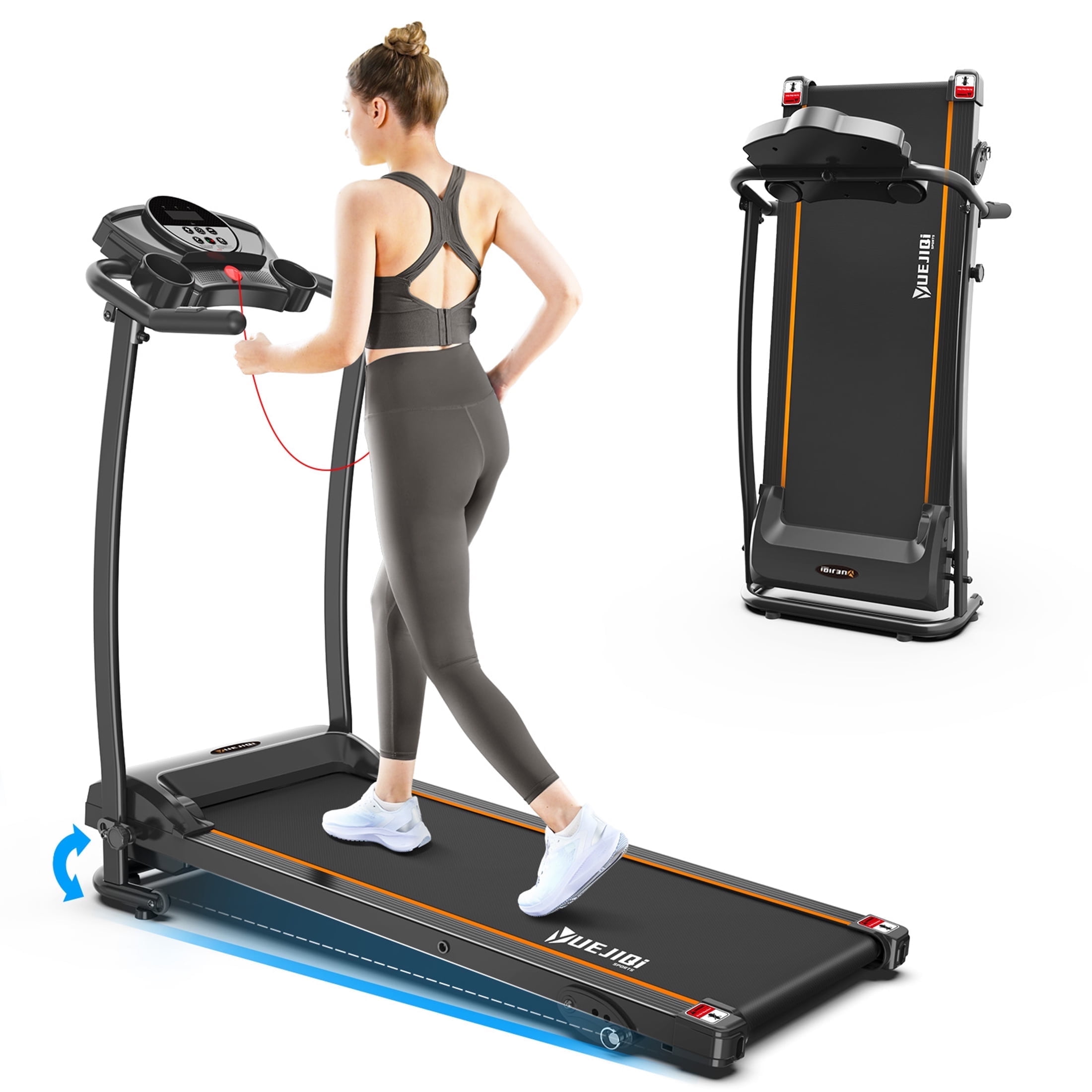 RENESTAR Folding Treadmill with Incline:3.0HP Foldable Treadmill for ...