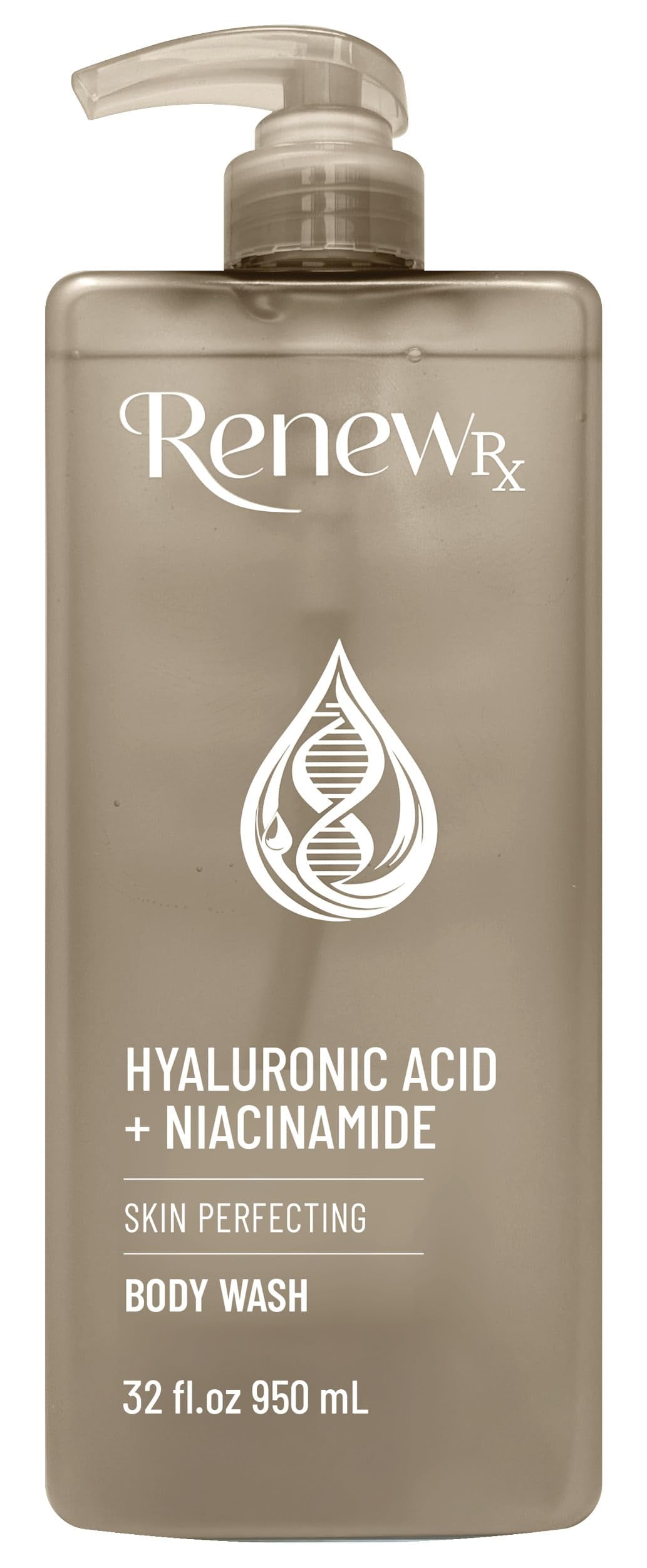 RENEW RX Hyaluronic Acid MZF22 + Niacinamide Body Wash - Hydrating Skin Care Cleanser for ...