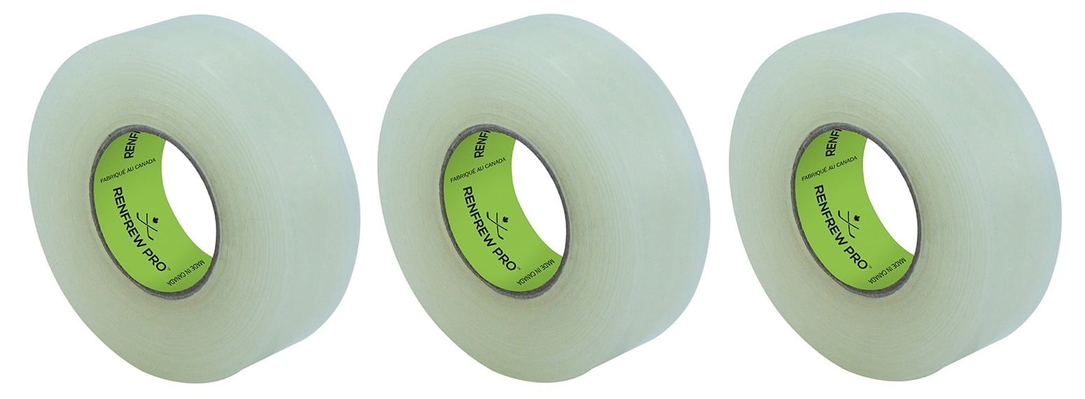 Renfrew Pro Clear Hockey Soccer Grip Tape, 24mm x 30m, 3 Rolls ...