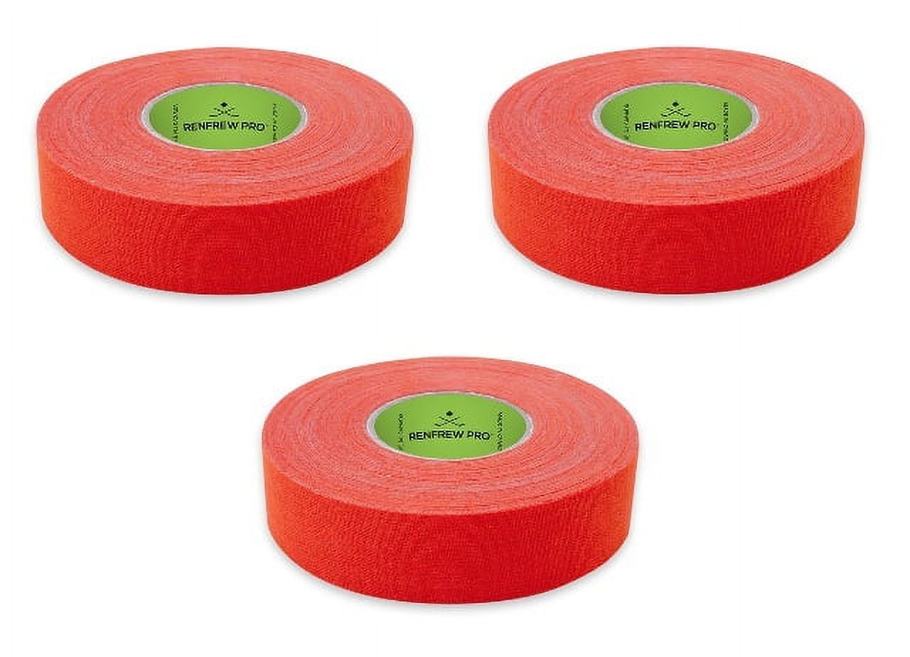RENFREW PRO (3) Roll Pack Cloth Hockey Stick Tape - 24MM x 25M (Bright ...