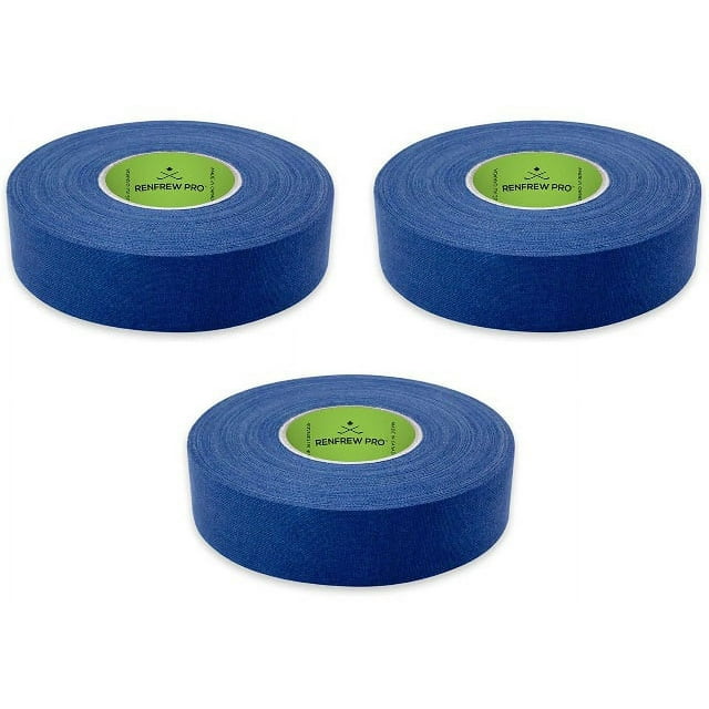 RENFREW PRO (3) Roll Pack Cloth Hockey Stick Tape - 24MM x 25M (ROYAL ...