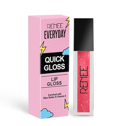 RENNE Everyday Quick Gloss - Pink Perks, Supple Glossy Lips, For Long ...