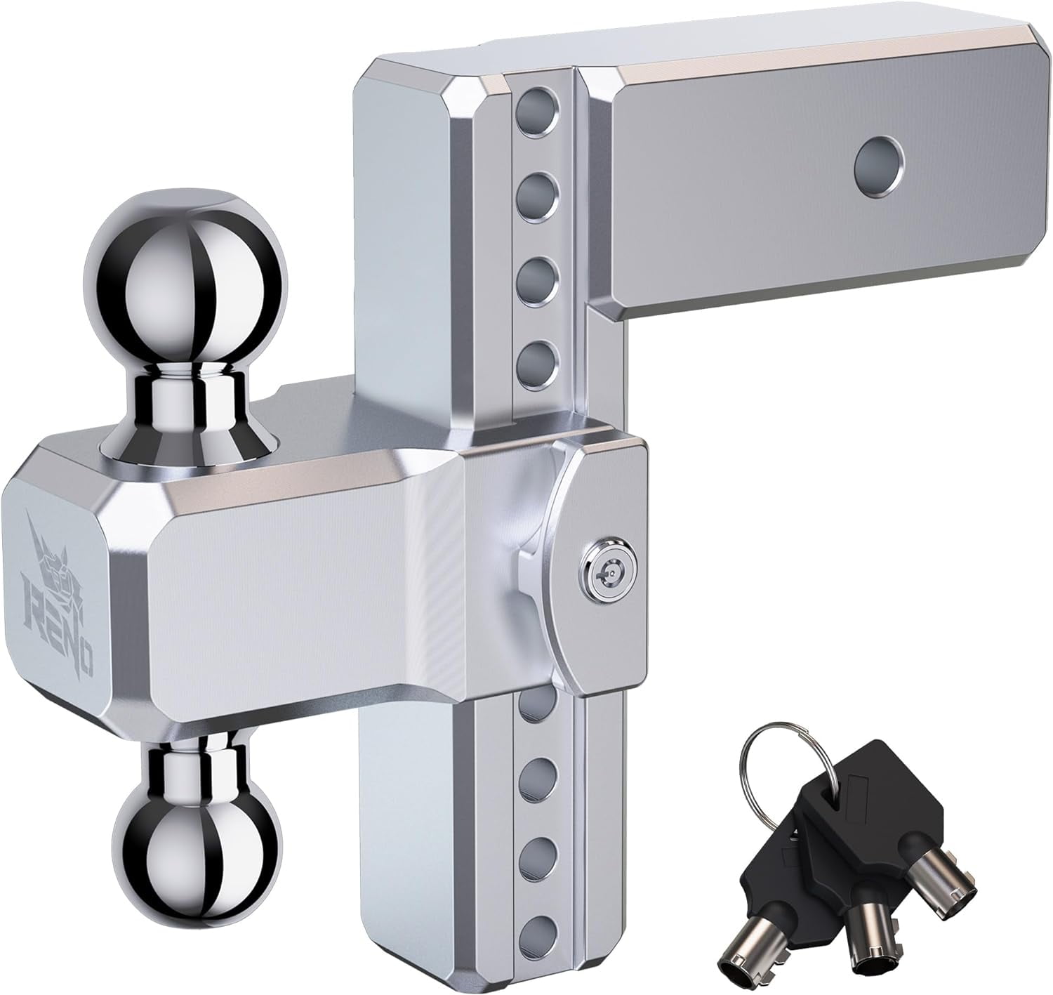 RENO Adjustable Trailer Hitch, 21,000 lbs Towing Capacity Aluminum 2 ...