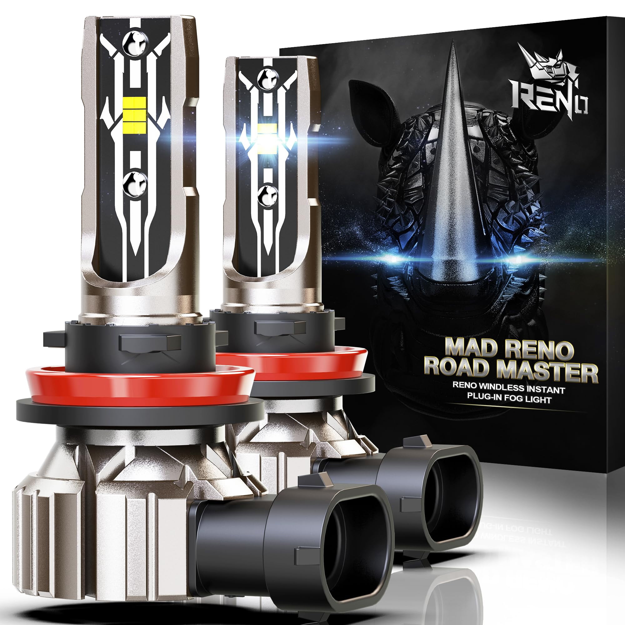 RENO H11 Bulb, H11 SSF20 Fog Lights Bulb, H11 Light Bulbs Fanless In ...