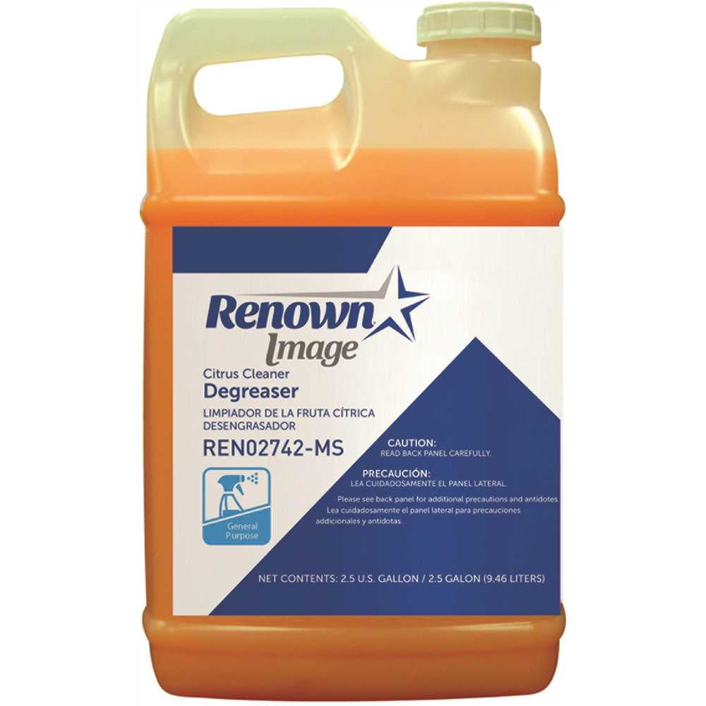 Renown 111396 2.5 Gal. Citrus Cleaner Degreaser - Walmart.com