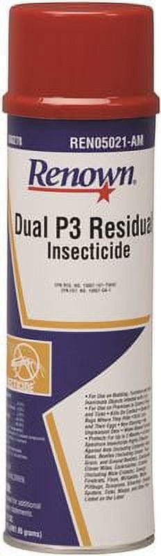 RENOWN® DUAL P3 RESIDUAL INSECTICIDE, AEROSOL, 17 OZ CAN - Walmart.com