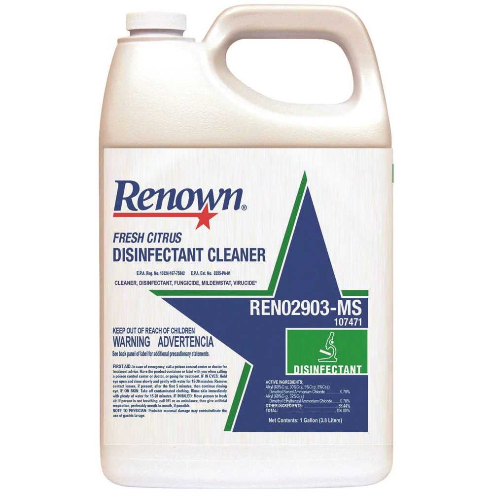 Renown 111472 128 oz. Fresh Citrus Disinfectant Cleaner - Walmart.com