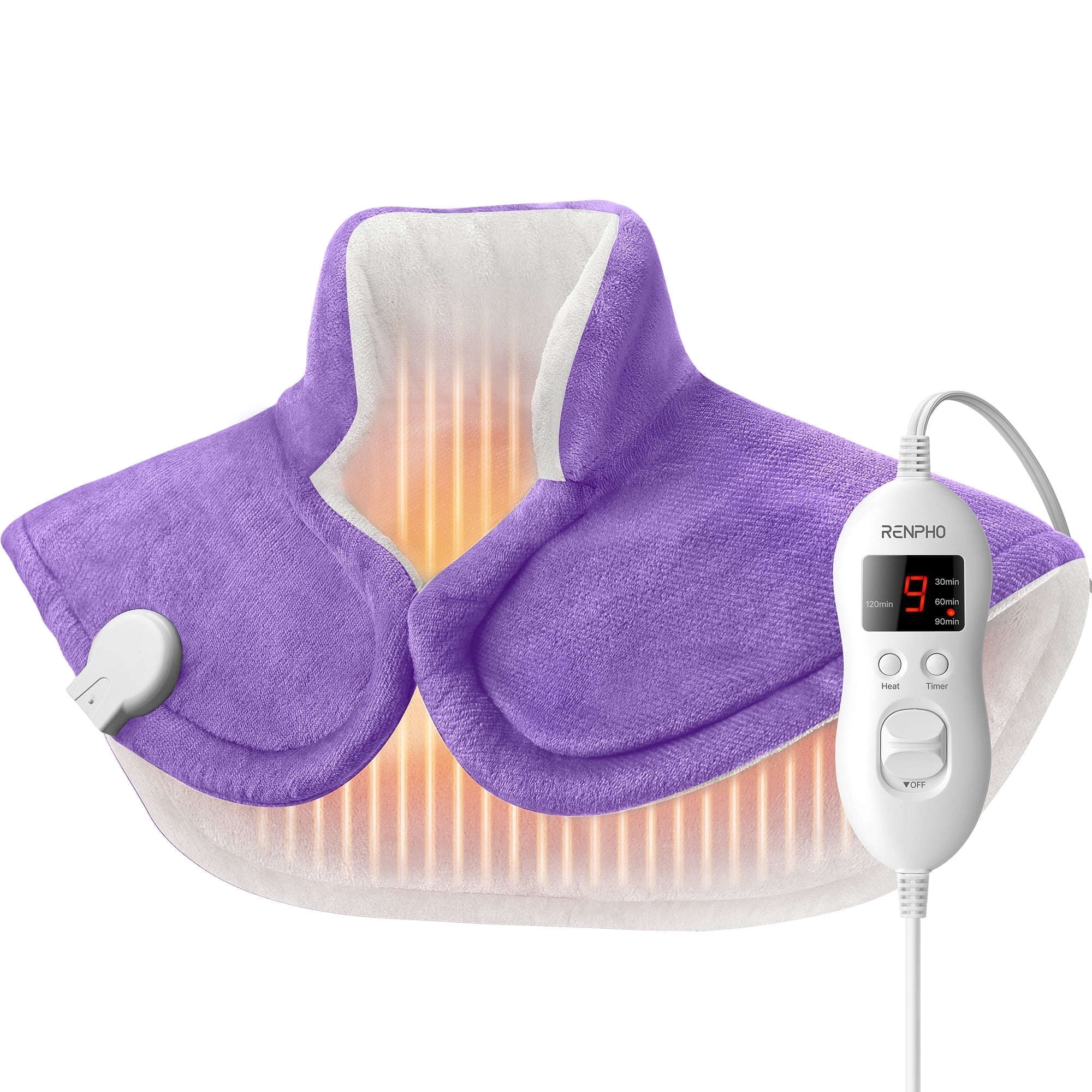 RENPHO Extra Large Heating Pad for Shoulders Neck and Back, 9 ...