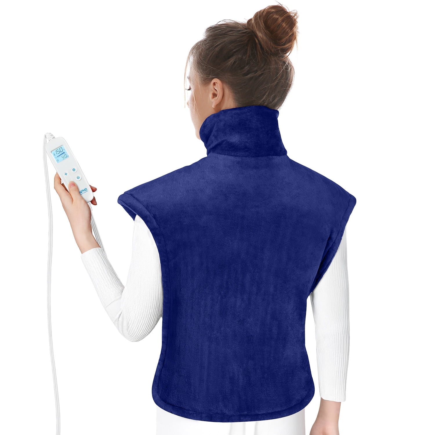 RENPHO Weighted Heating Pad for Neck Back Shoulder, 6 Heat Settings ...