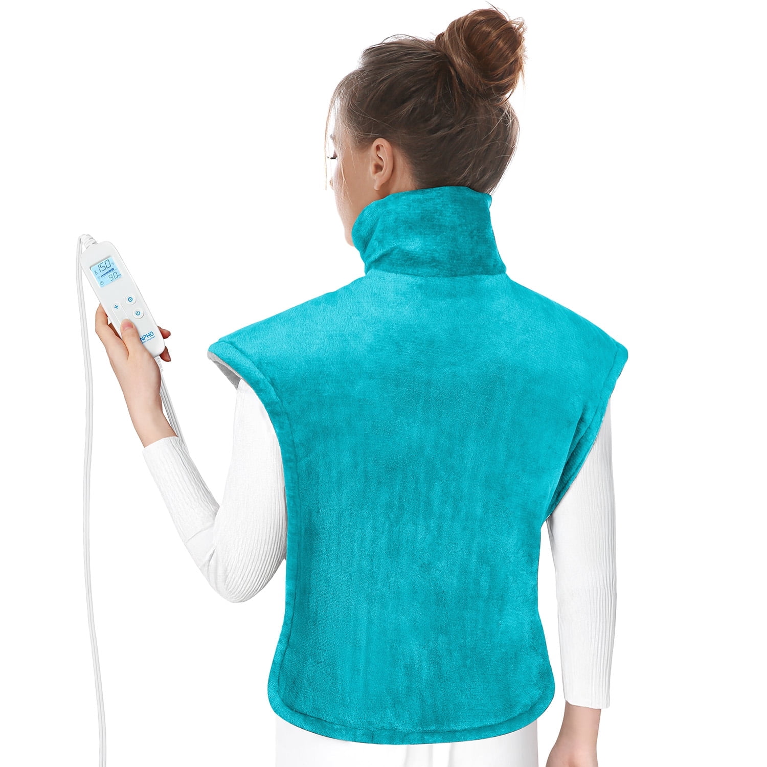 RENPHO Weighted Heating Pad for Neck Shoulders Back, 6 Heat Levels, FSA ...