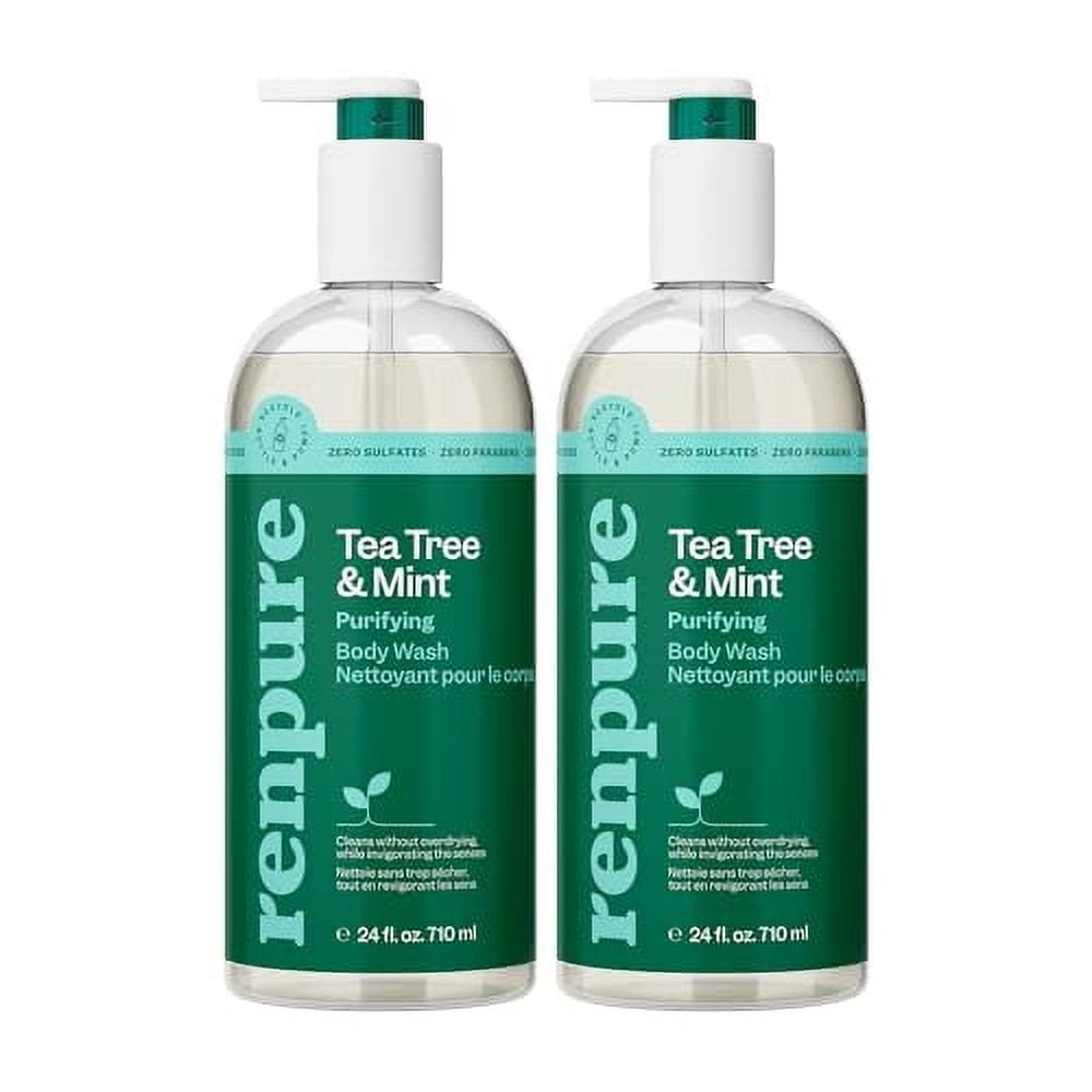 RENPURE Tea Tree & Mint Body Wash - Cleanses, Invigorates & Refreshes ...