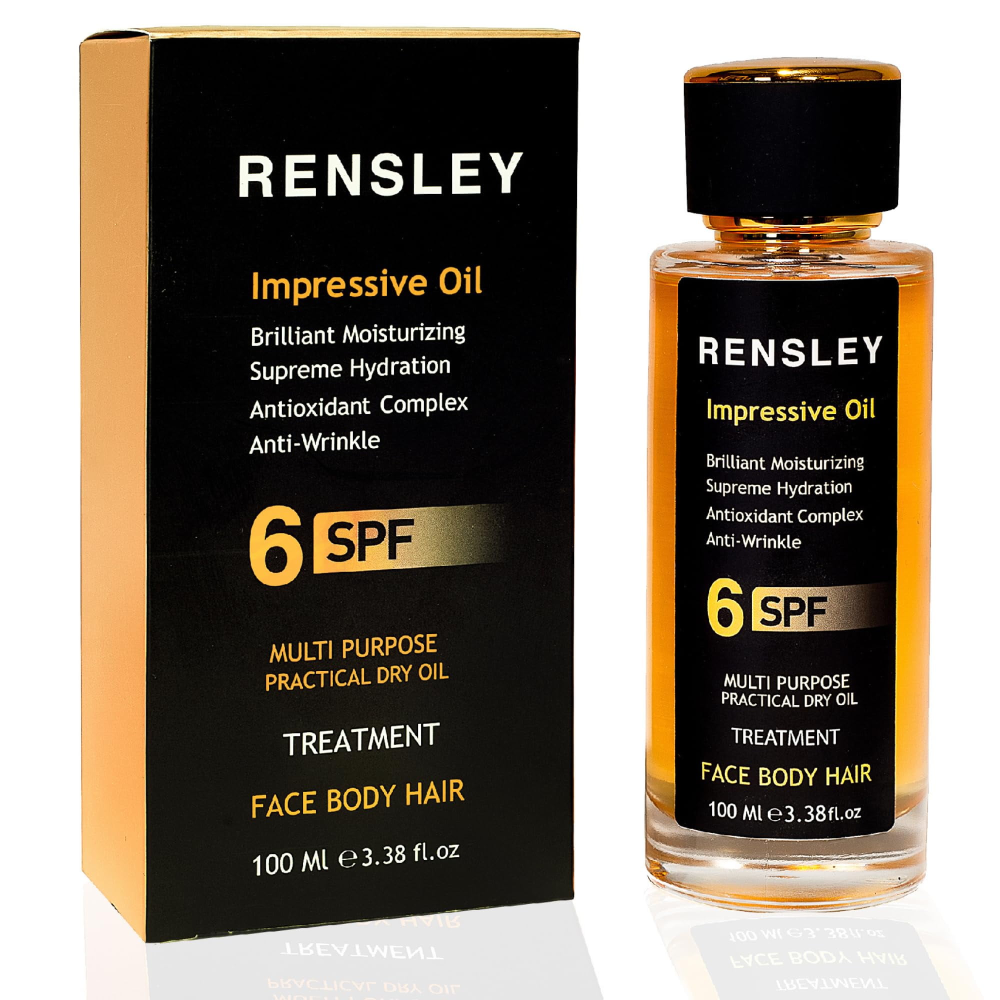 RENSLEY Skin Care Oil for Body, Face and Hair - Moisturizer, Multi ...