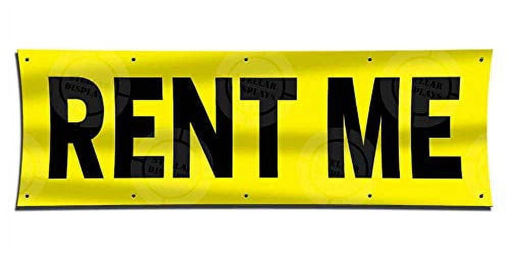 RENT ME (3ft X 9ft) Banner Lease Sign Open Move In Display Storage ...