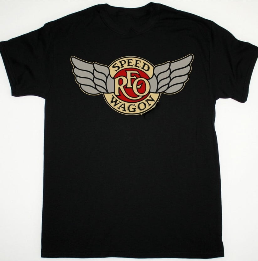 REO Speedwagon band logo T-shirt black Cotton All Sizes S to 5Xl JA610 ...