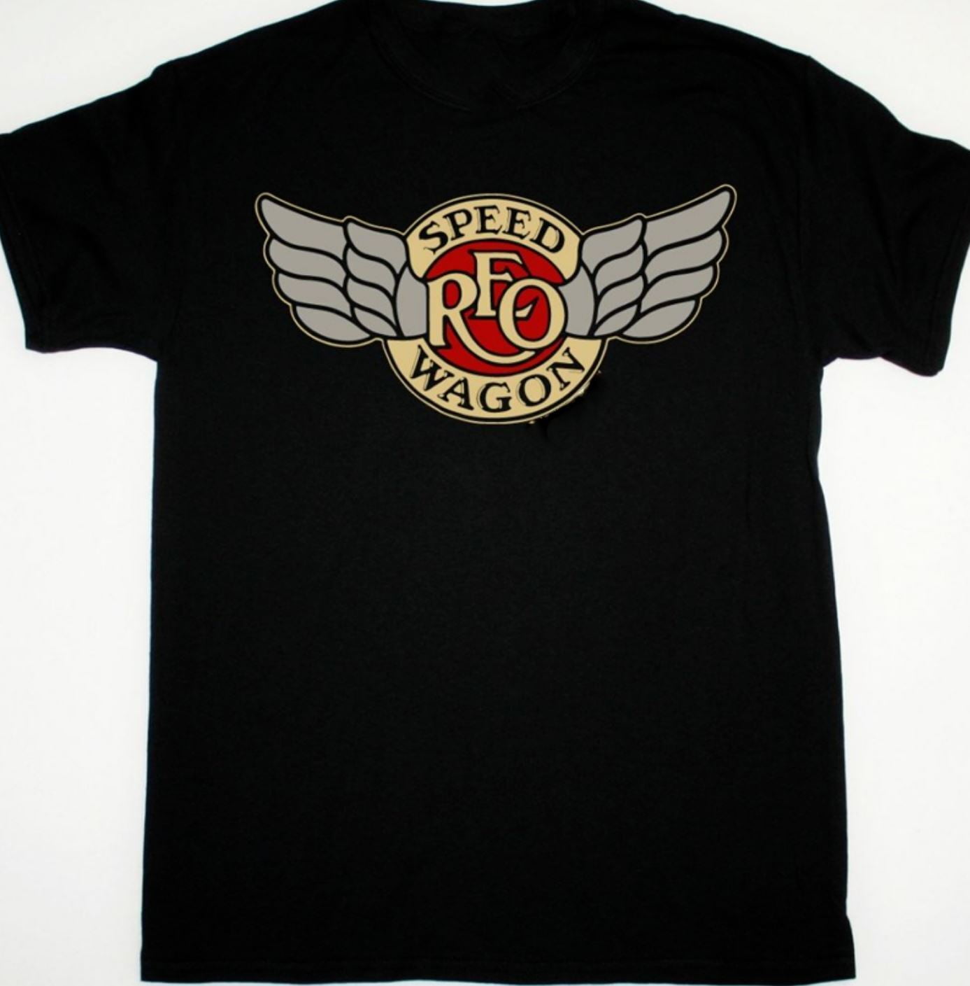 REO Speedwagon band logo T-shirt black Cotton All Sizes S to 5Xl ...