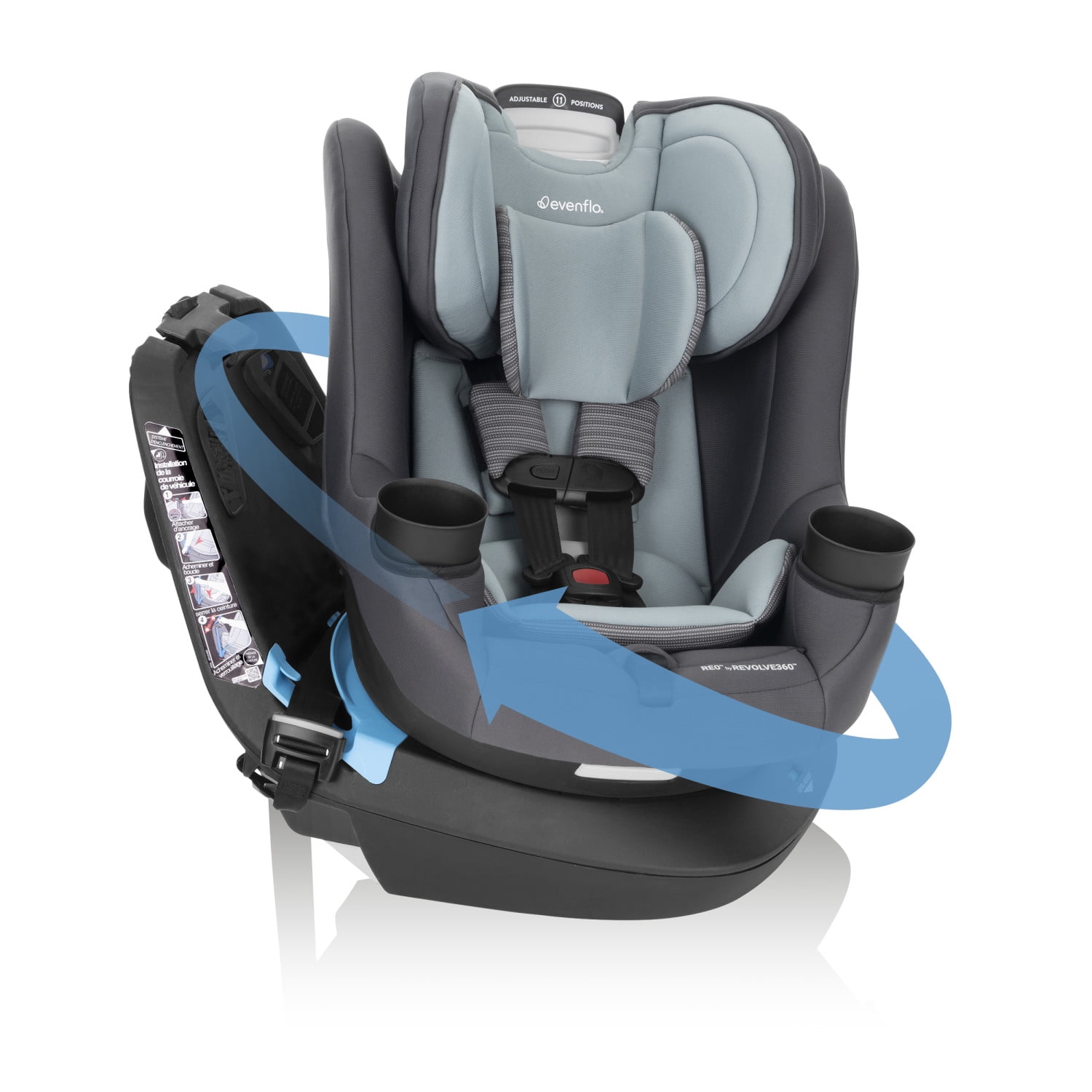 Evenflo REO by Revolve360 Rotational Convertible Car Seat (Holden) - Walmart.com