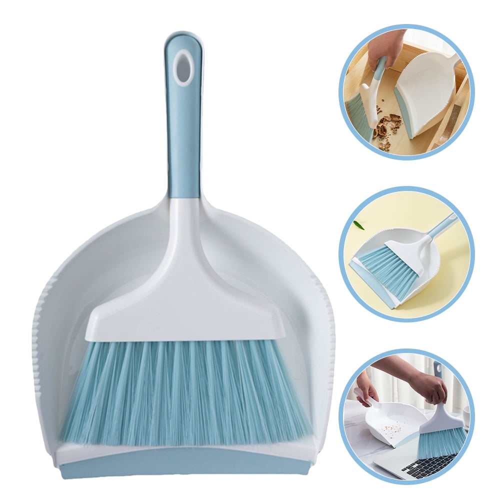 REOFLYUP 1 Set Broom and Dust Pan Sets Sky Blue for General Use ...