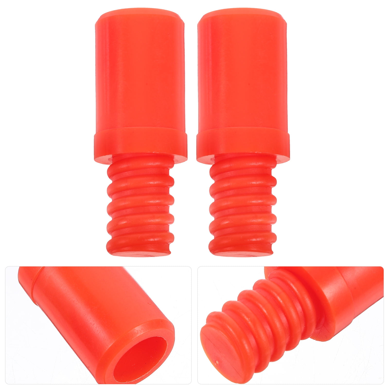 REOFLYUP 2Pcs Orange Plastic Threaded Tip Replacement for Broom Handle ...
