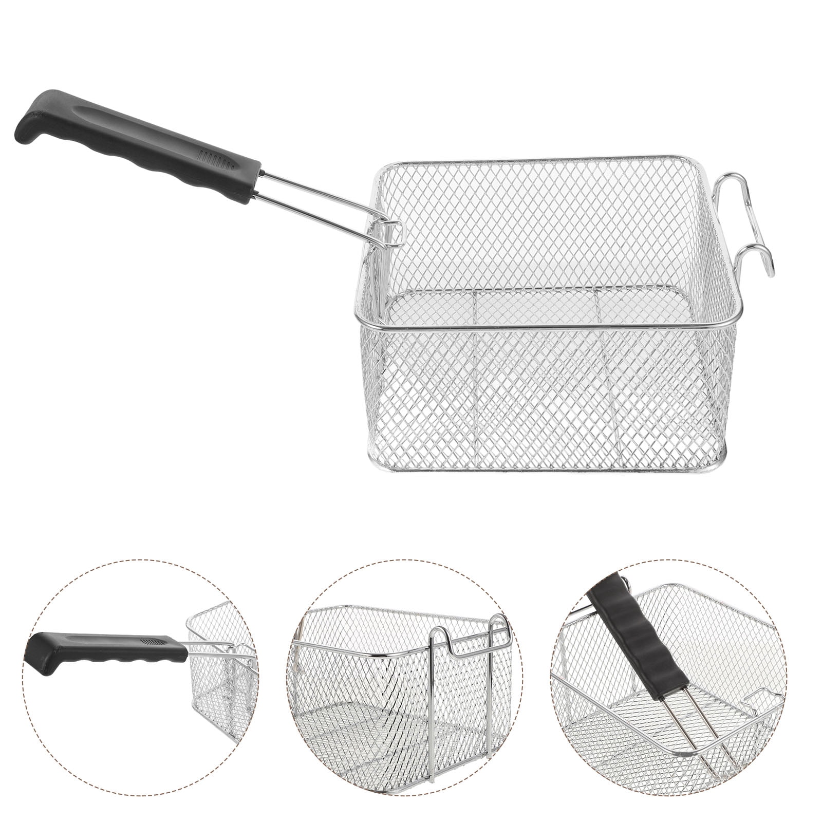 REOFLYUP Deep Fry Baskets Stainless Steel Wire Mesh Baskets for Kitchen ...