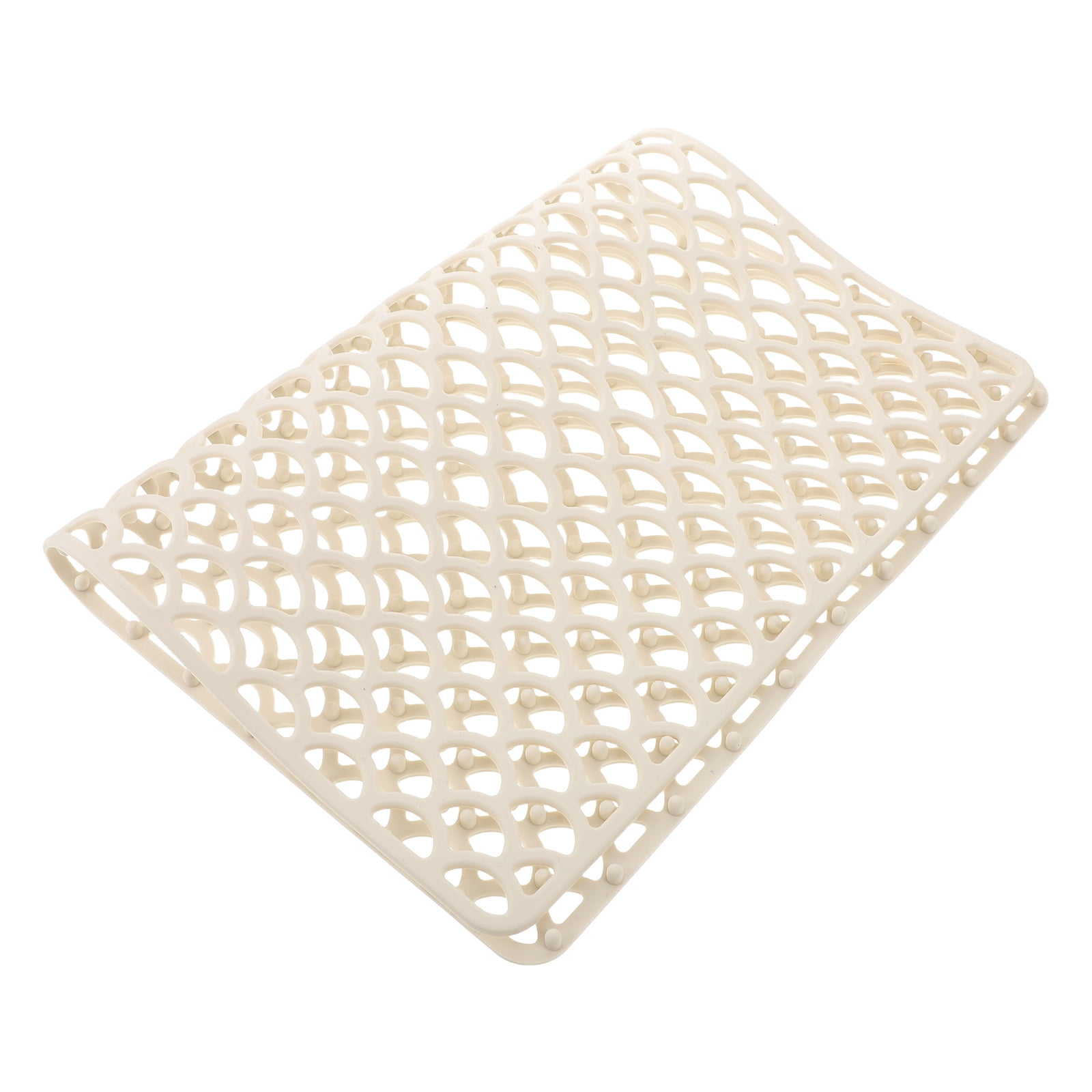 REOFLYUP Flexible Silicone Mat for Kitchen Sink Bottom Beige Non Slip ...