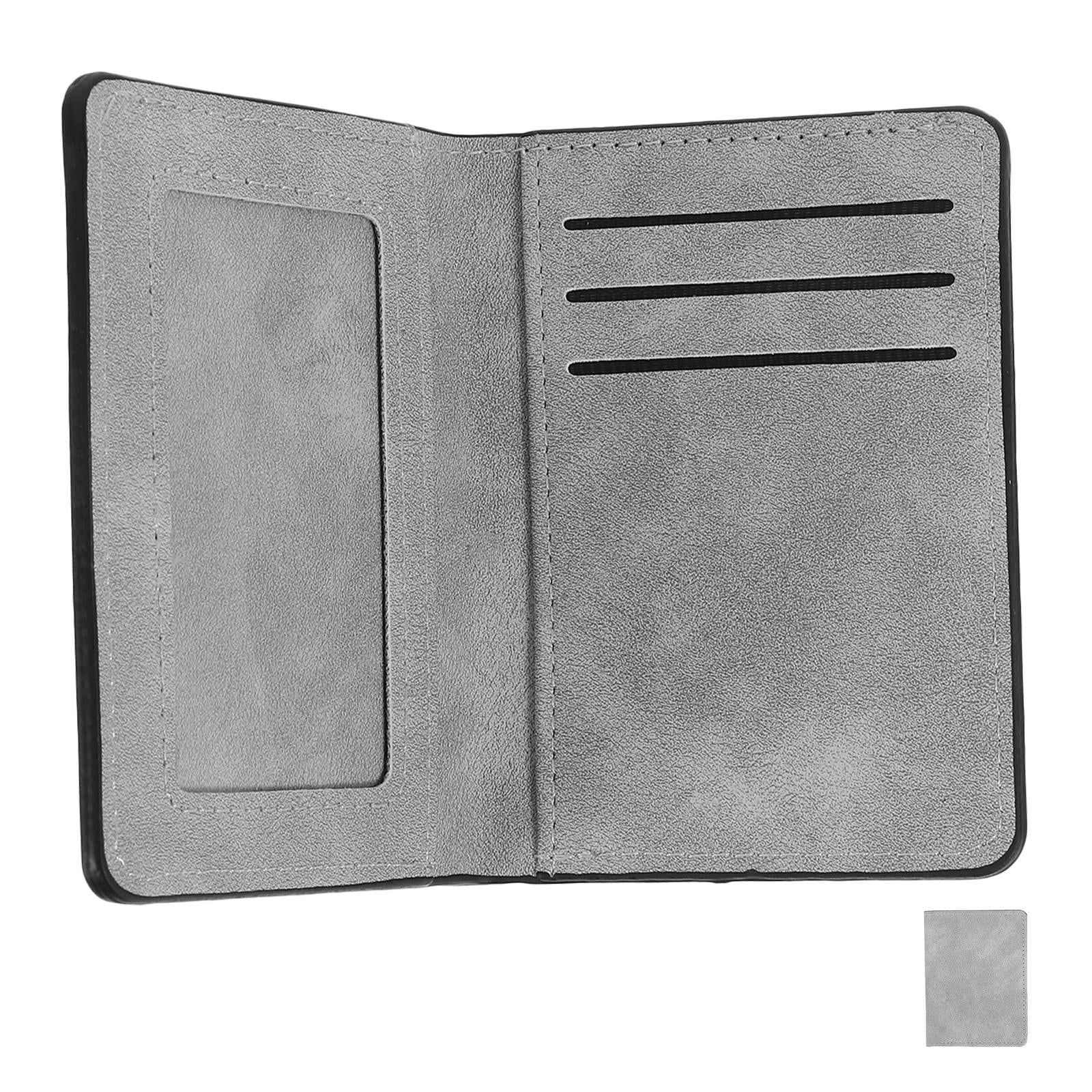 REOFLYUP Ultrathin Light Grey Vertical Wallet with Multi- Organizer for ...
