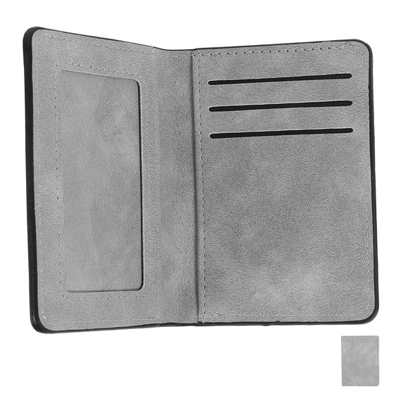 REOFLYUP Ultrathin Light Grey Vertical Wallet with Multi- Organizer for ...