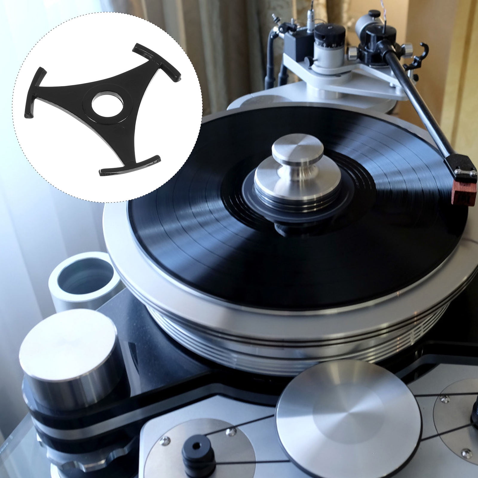 REOFLYUP Vinyl Record Storage Unit 1Pcs Black Triangle for Record ...