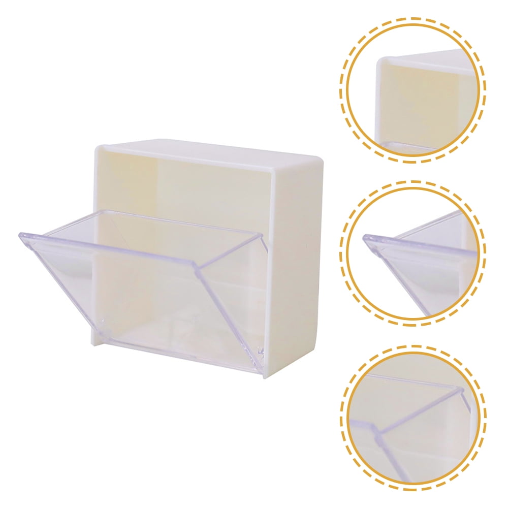 REOFLYUP Wall Mounted Cotton Swab Box with Cover for Office Use 1Set ...