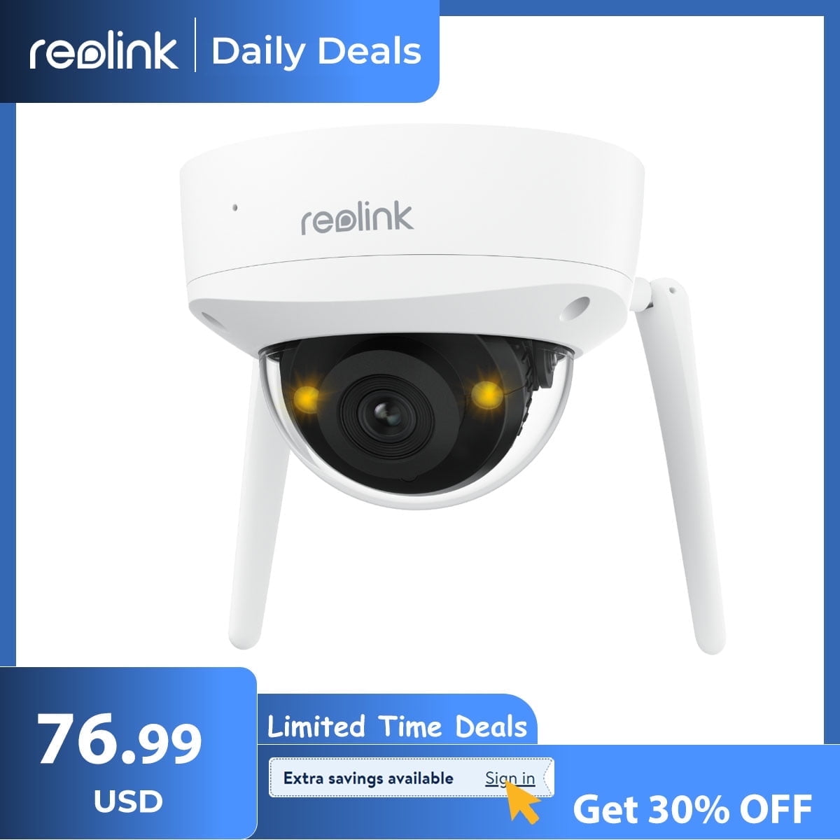 Reolink RLC-840WA 4K Ultra HD Security Camera, Color Night Vision, Wi ...