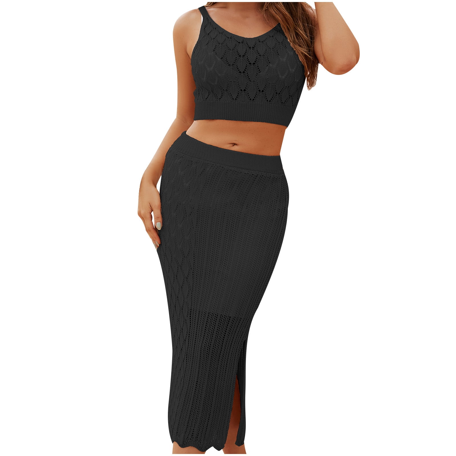 REORIAFEE 2 Piece Beach Outfits for Women Festival Outfits Women's ...