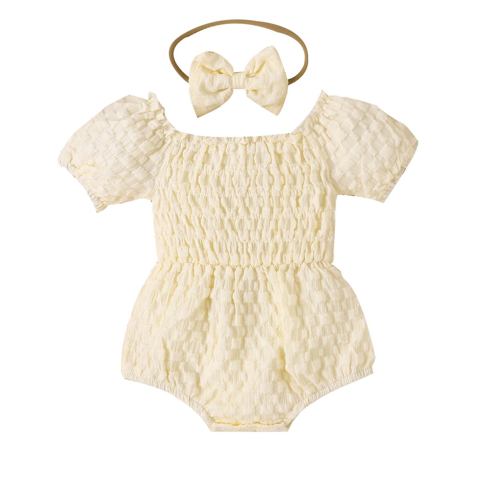 REORIAFEE Baby Girl Clothes Newborn Infant Girl Set Summer Outfit Gym ...