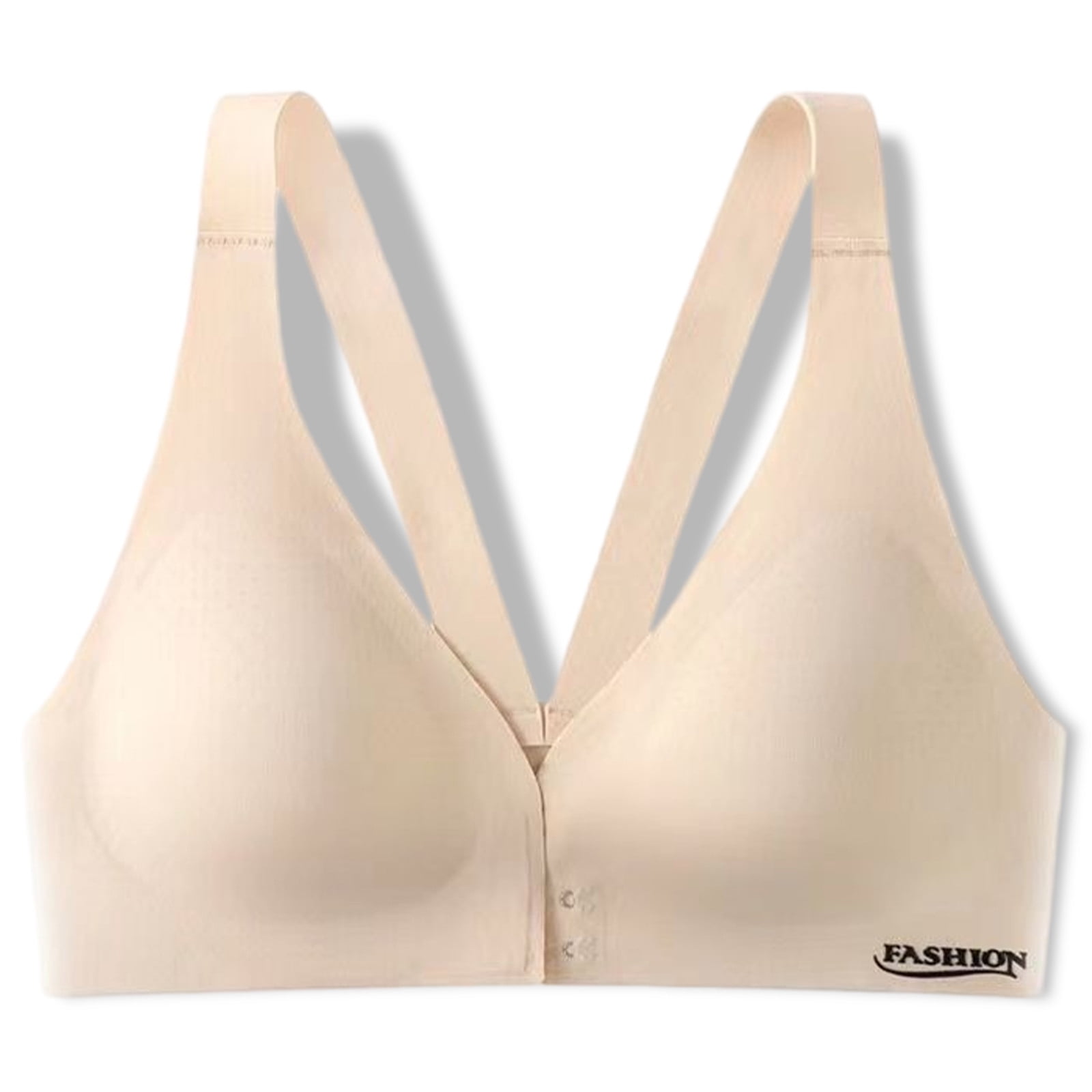 REORIAFEE Bras for Women Plus Size No Wires Padded Gathered Daily Bra ...