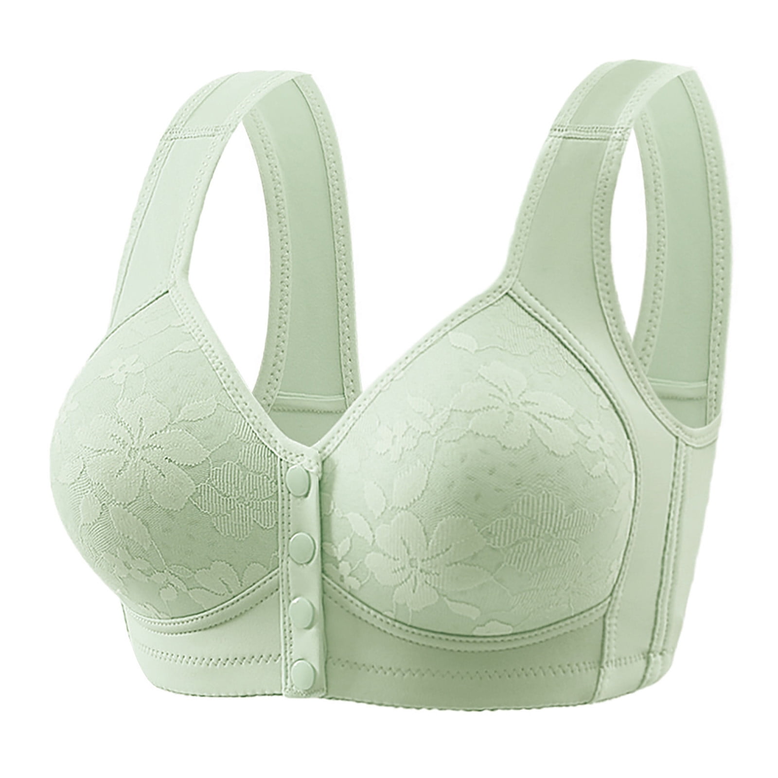 REORIAFEE Front Closure Bras for Older Women Back Support Wireless ...