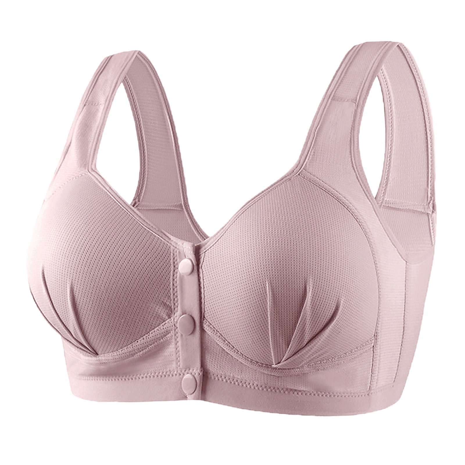 REORIAFEE Front Closure Bras for Older Women Back Support Wireless ...