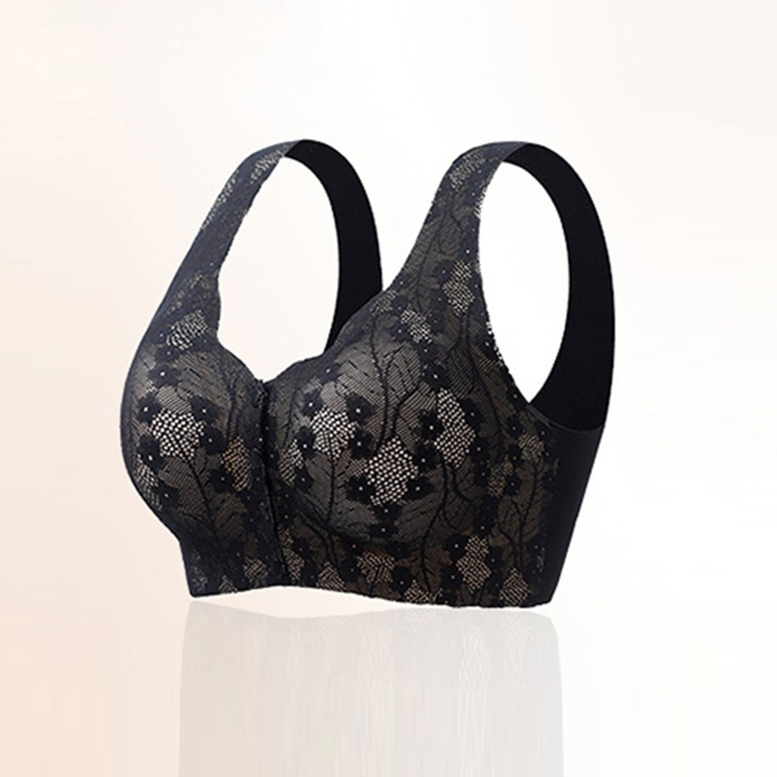 REORIAFEE Front Closure Bras for Older Women No Underwire Gathered ...