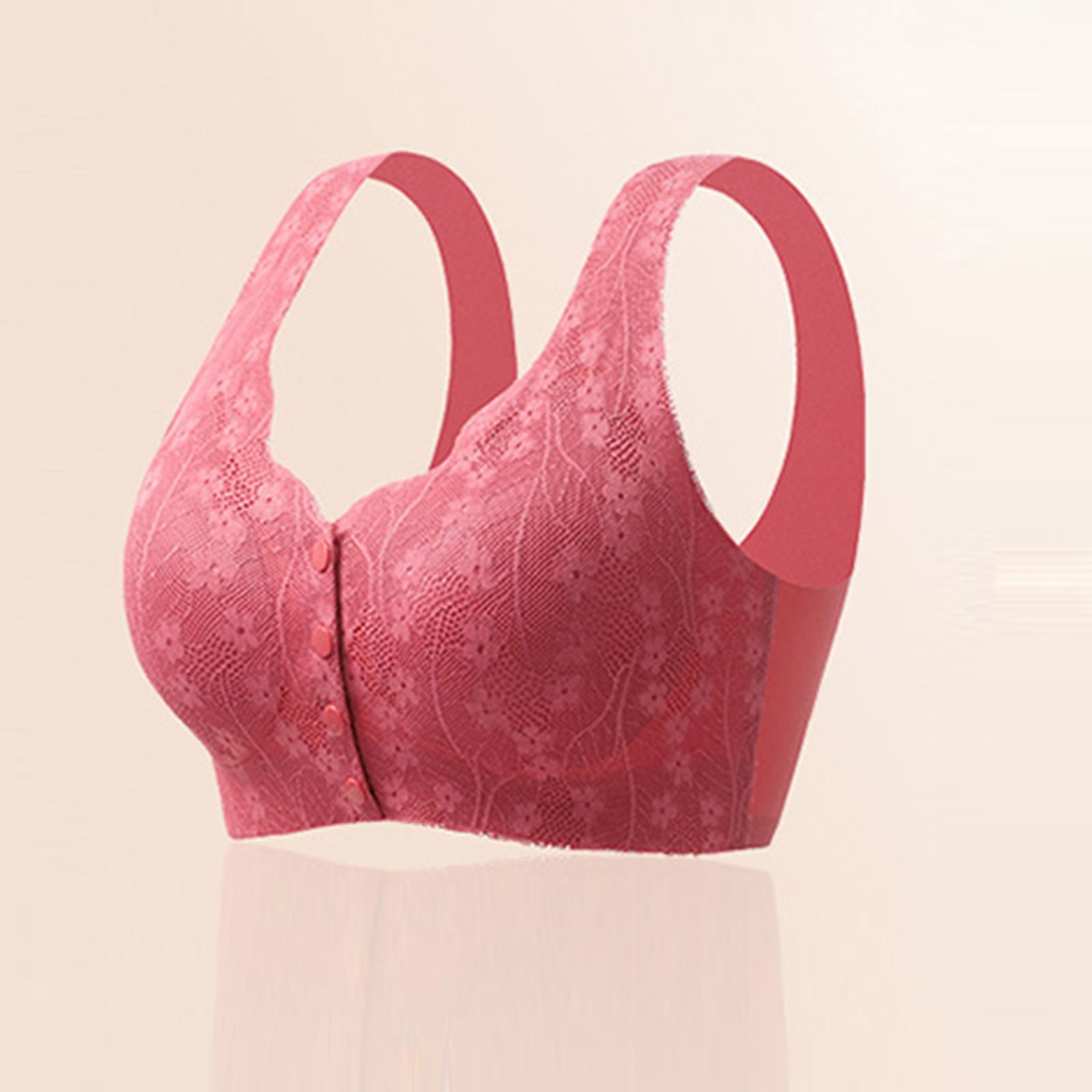 REORIAFEE Front Closure Bras for Older Women No Underwire Gathered ...