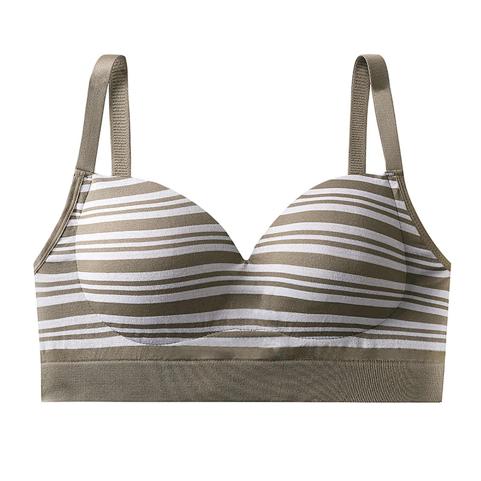 REORIAFEE Push up Bras Women Gathered Together No Wire Bras Solid ...
