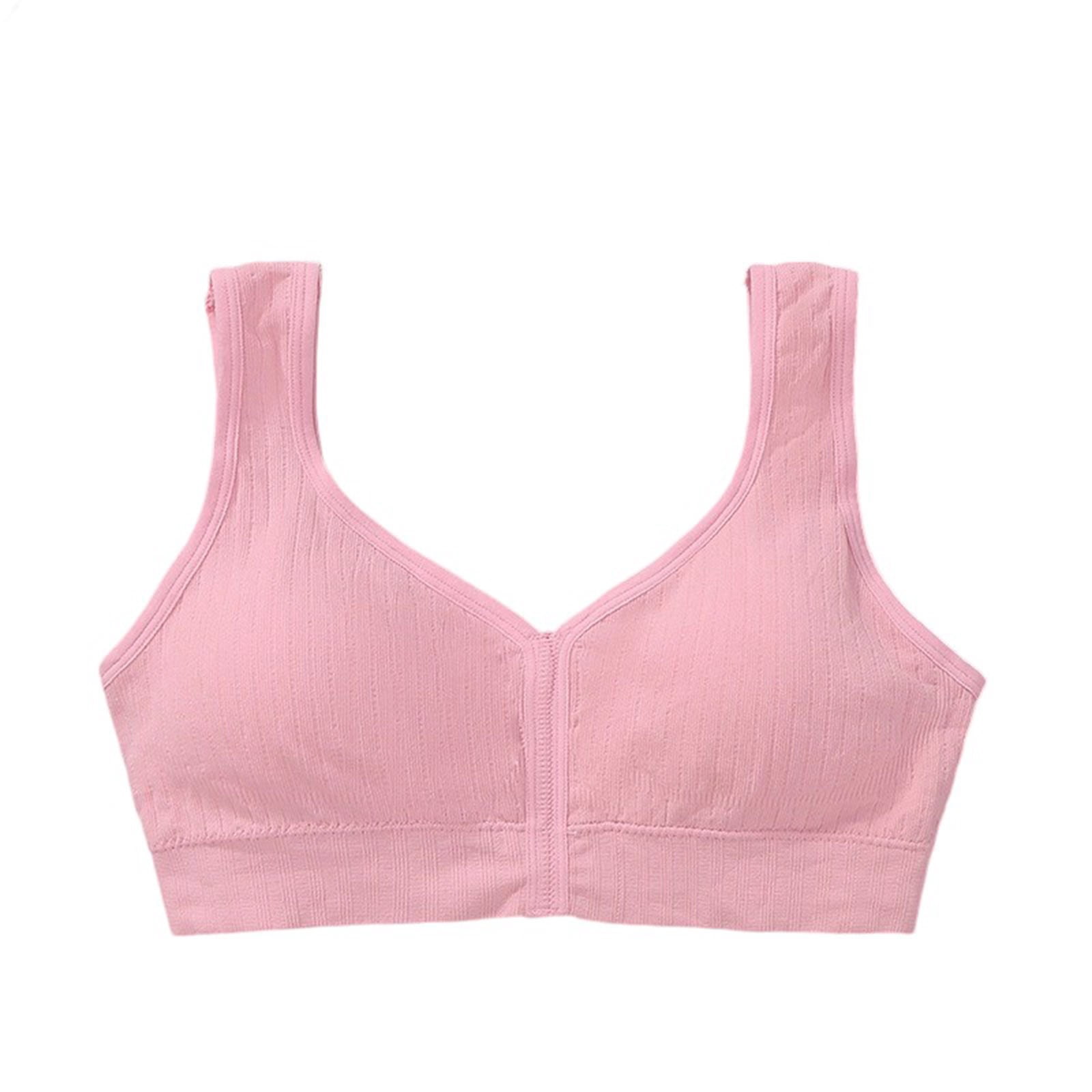 REORIAFEE Women's Sports Bras Pull on Wide Strap No Underwire Push up ...