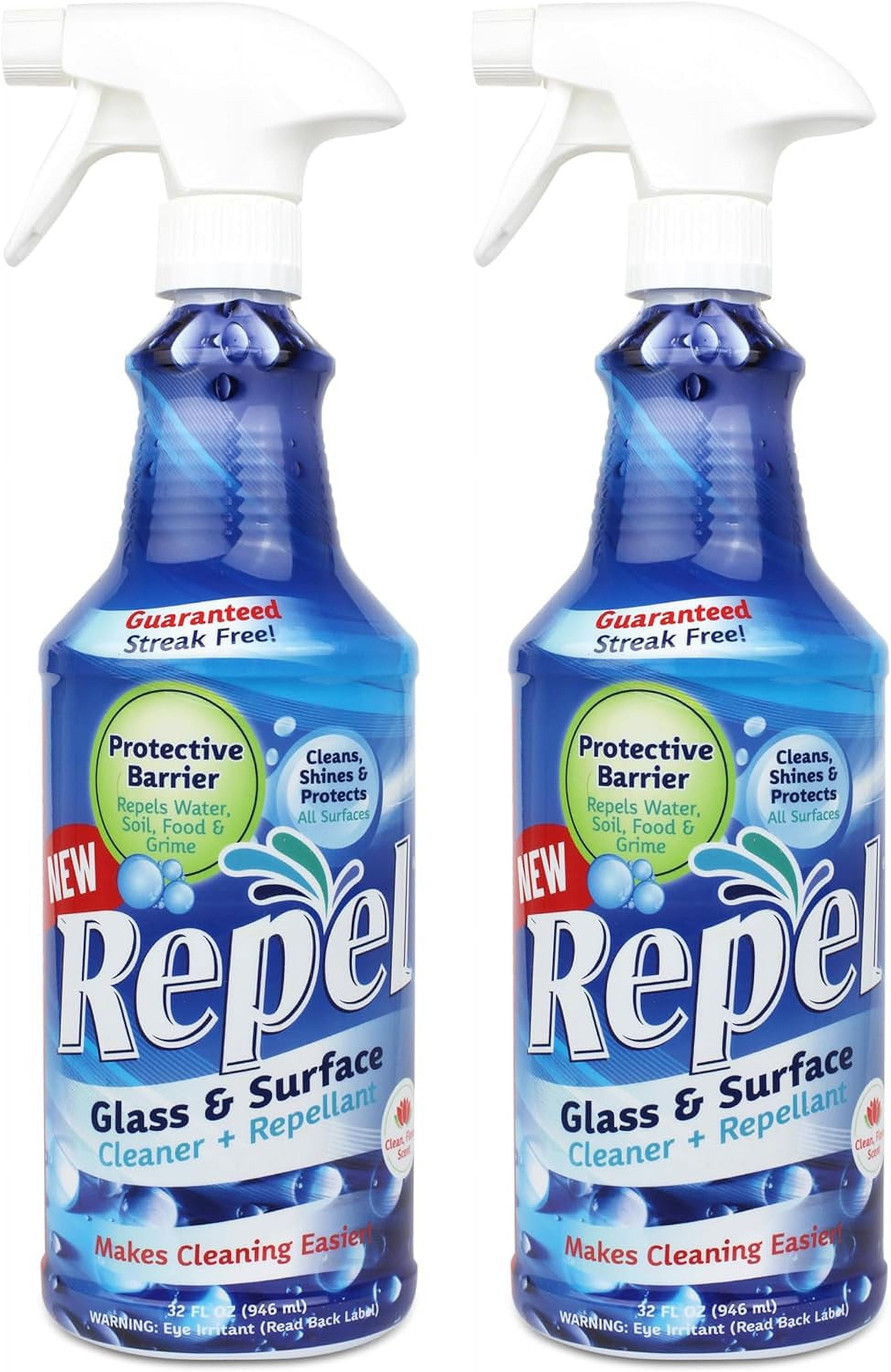 REPEL Glass & Surface Cleaner 32 fl. oz. - Cleans & Repels water spots ...