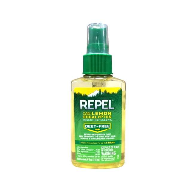 REPEL Plant-Based Lemon Eucalyptus Insect Repellent, Pump Spray, 4 ...