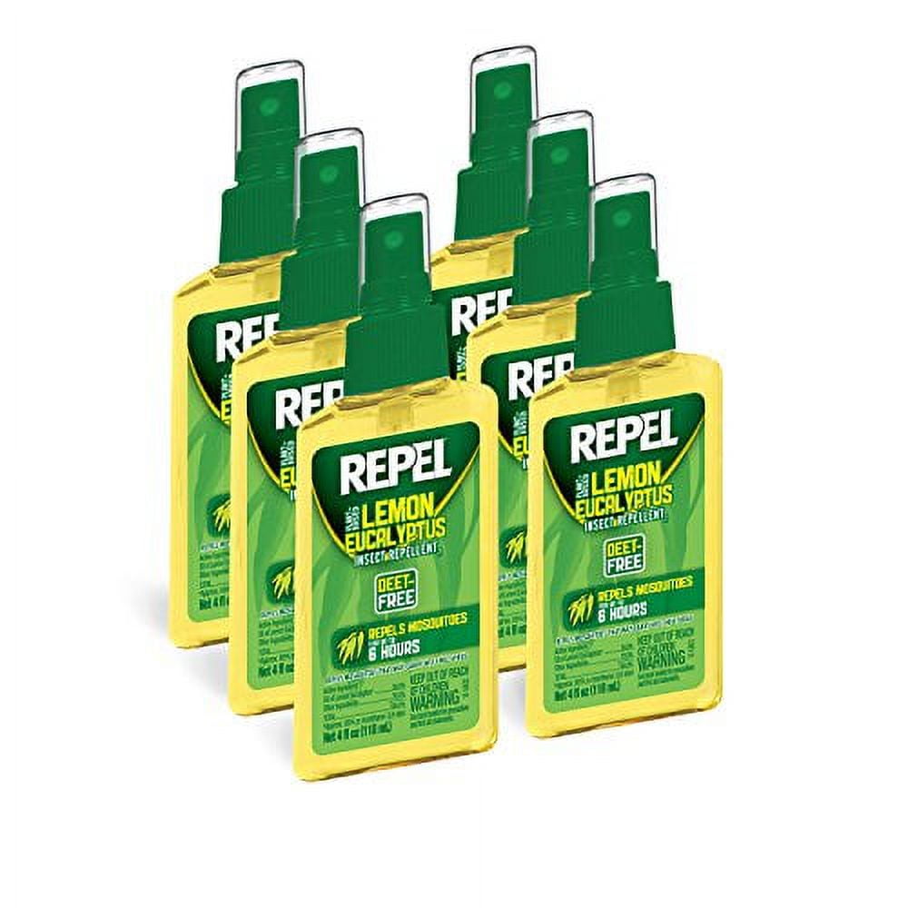 REPEL Plant-Based Lemon Eucalyptus Insect Repellent, Pump Spray, 4 ...