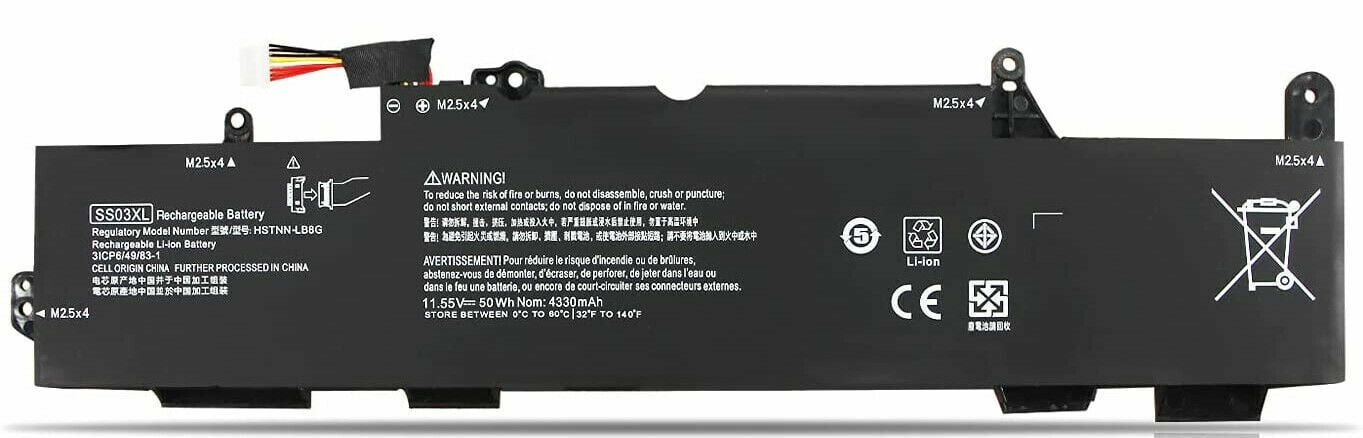 REPLACEMENT SS03XL 933321-855 BATTERY HP ELITEBOOK 735 745 830 840 G5 ...