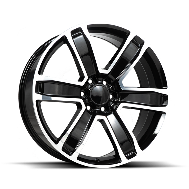 REPLICA 050 26X10 6X139.7 31ET 78.1CB Gloss Black Machined Wheel ...