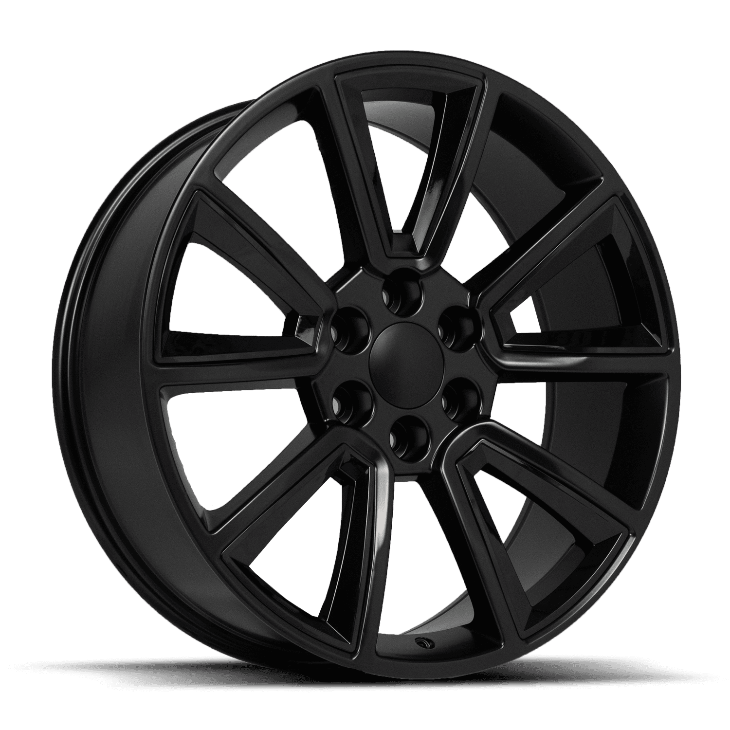 REPLICA C08 26X10 6X139.7 31ET 78.1CB Satin Black+Gloss Black Inserts ...
