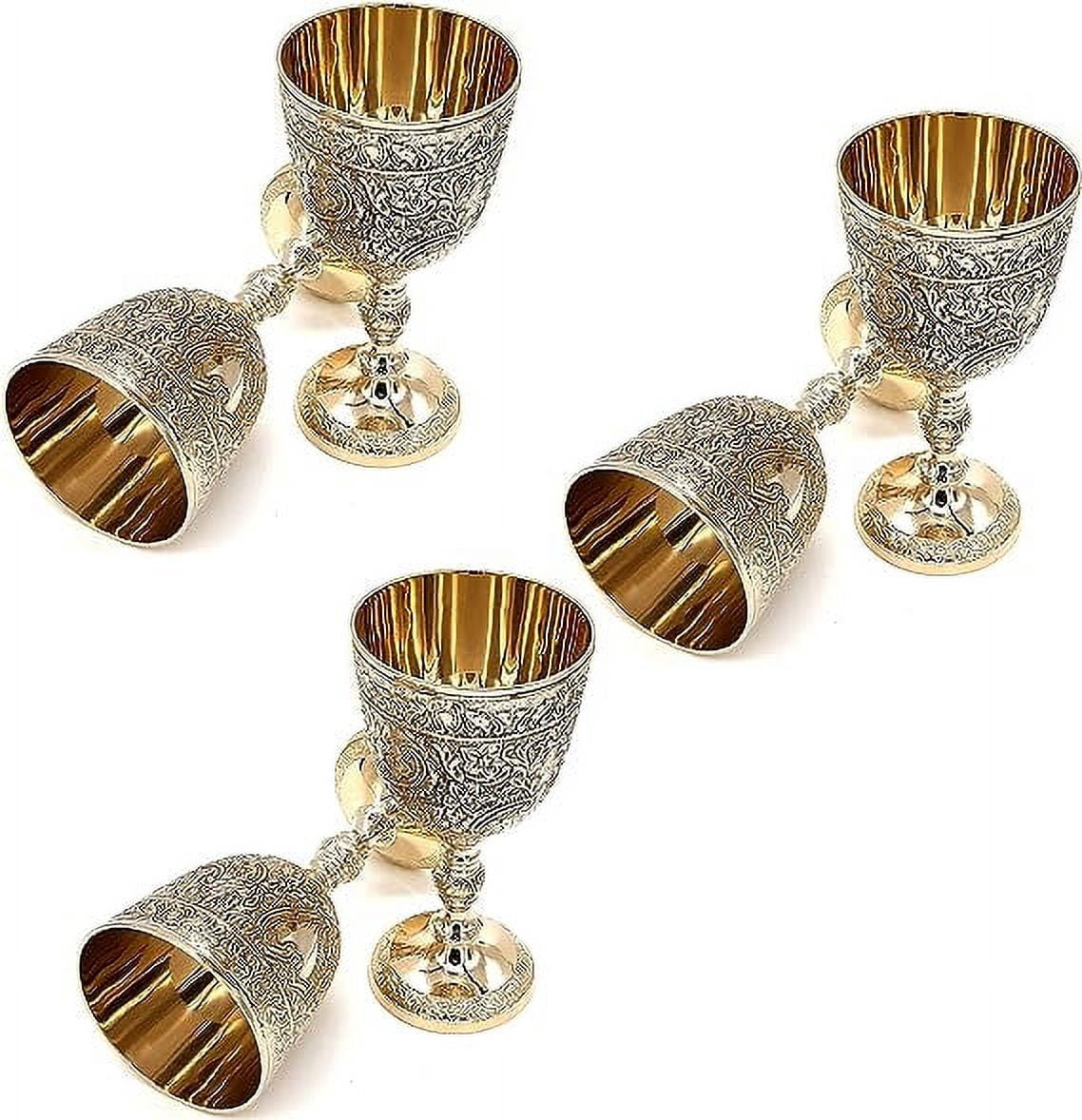 REPLICARTZ Chalice Brass Wine Goblet Vintage Handmade King's Royal ...