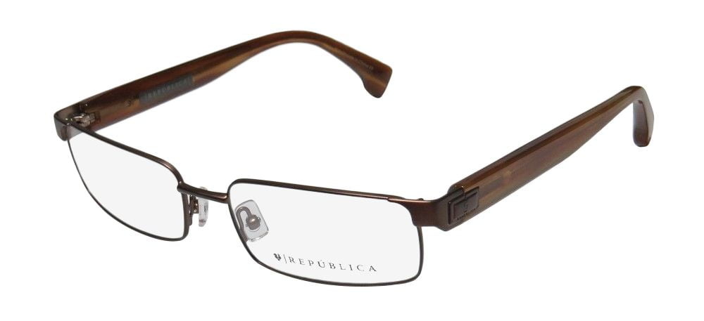 REPUBLICA SHANGHAI RECTANGULAR LENSES FULL-RIM MENS STYLE EYEGLASS ...