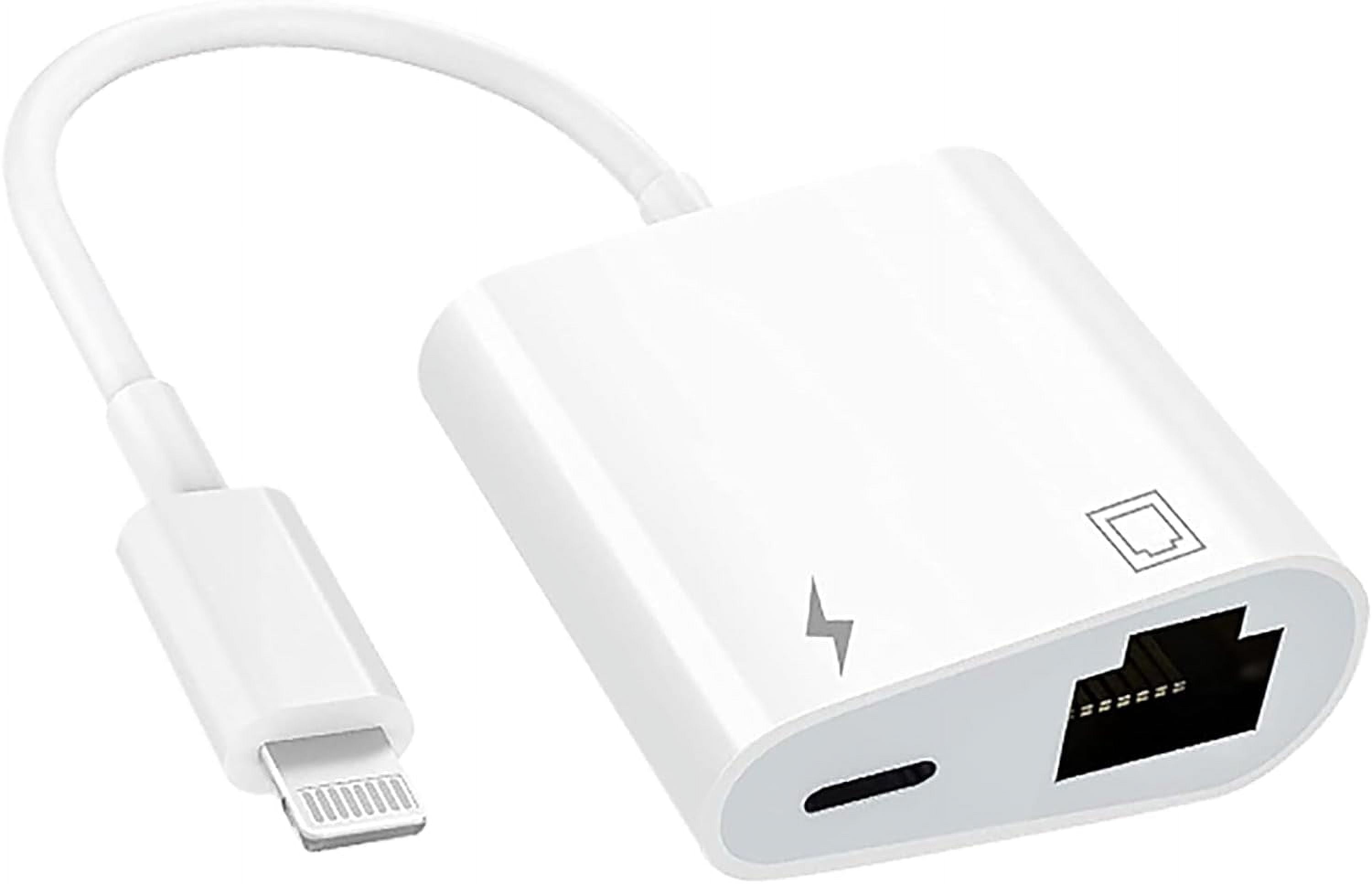 REQO 2 in 1 RJ45 Ethernet LAN Adapter, Lightning to Ethernet, 100Mbps ...