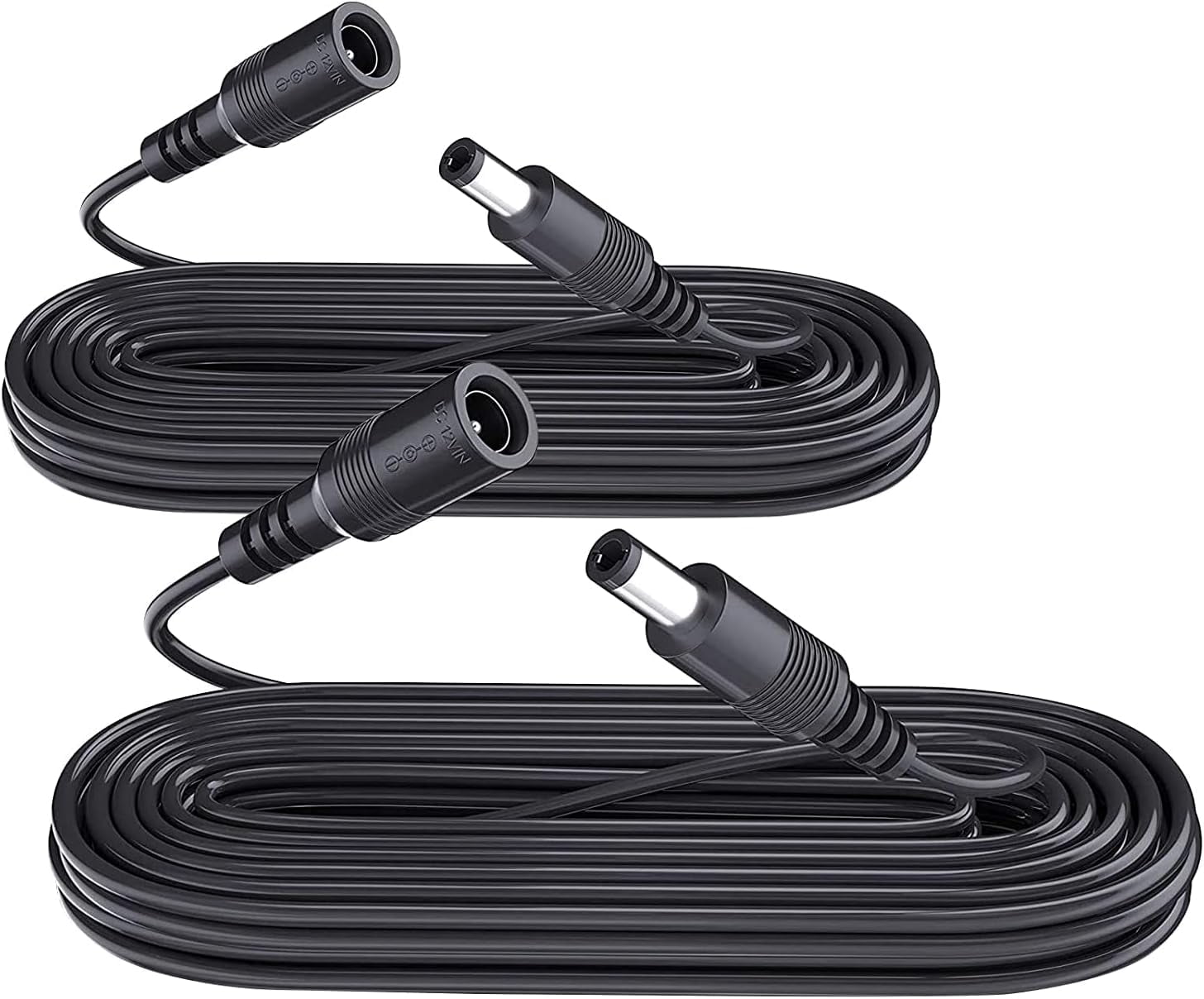 REQO 2 Pack 10ft/3 Meters Power Extension Cable, 12V DC 5.5mm*2.1mm ...