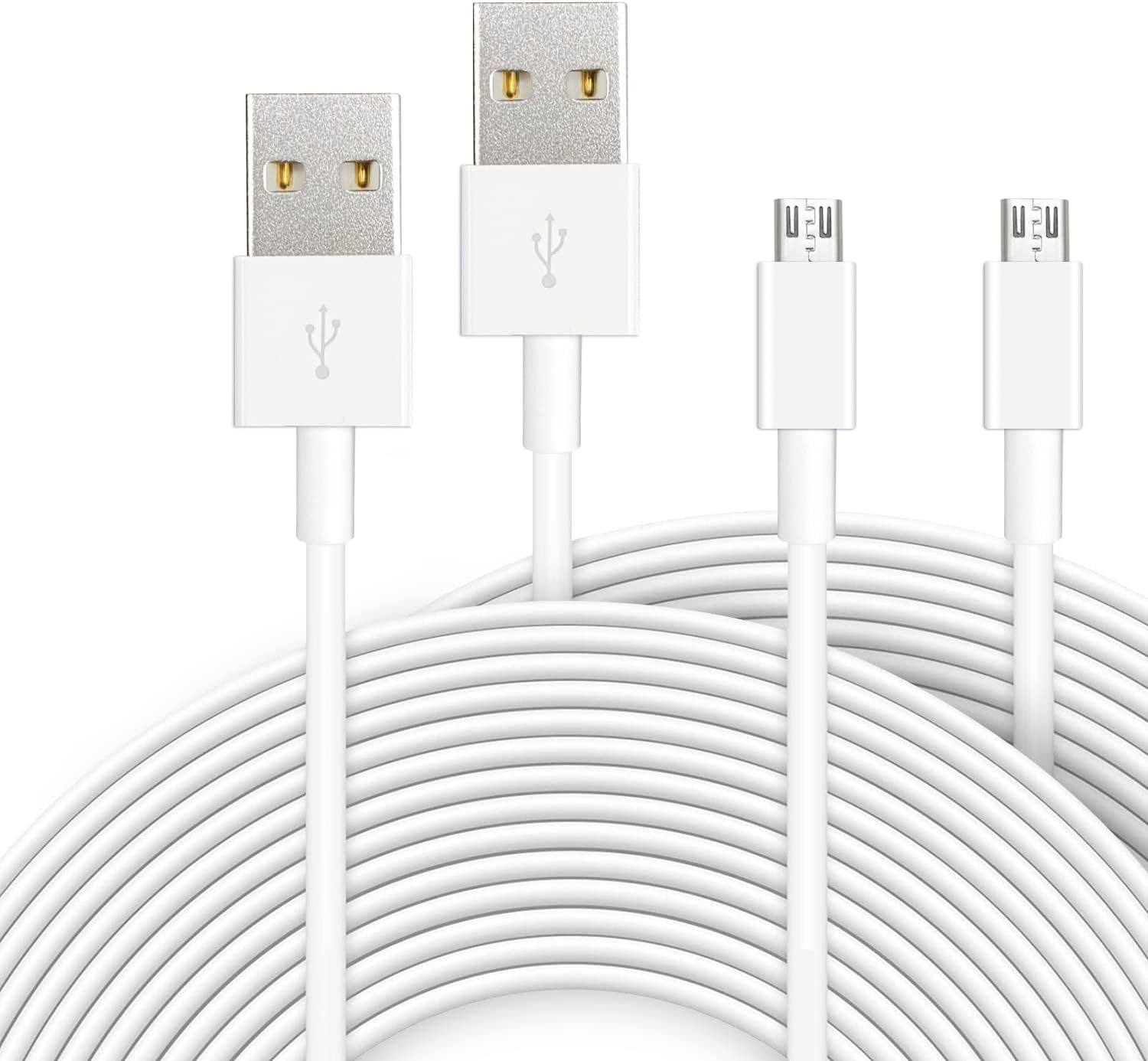 REQO 2 Pack 16.4ft 5M Power Extension Cable for Wyze Cam,YI Camera ...