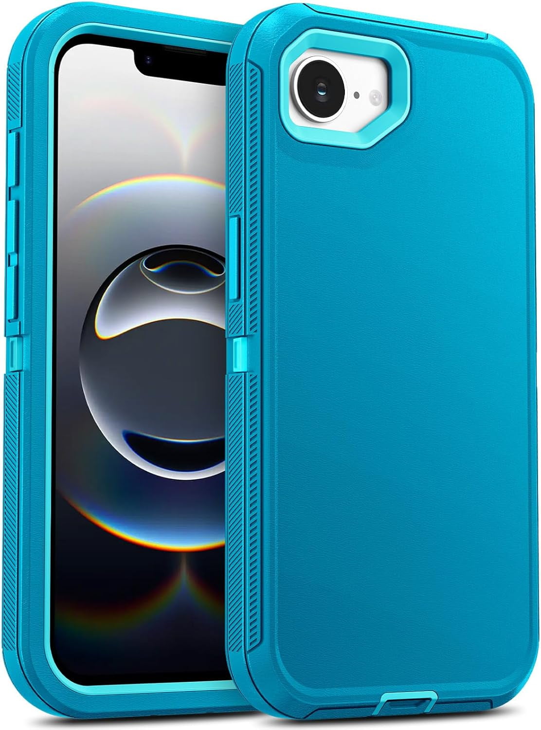 REQO Case for iPhone 16e 2025, Heavy Duty & Rugged Dual-Layer with USB ...